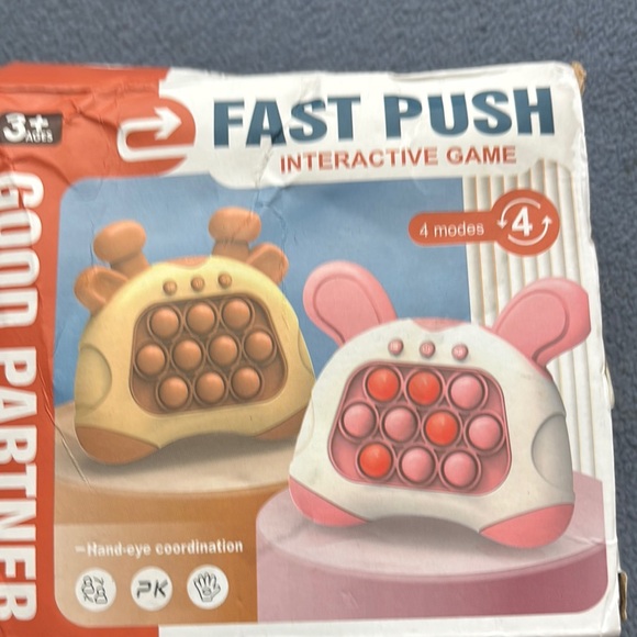 Toys | Fast Push Interactive Game Pink And Cream | Poshmark